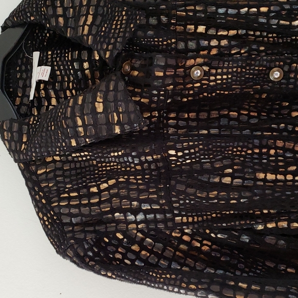 JM Collection | Jackets & Coats | Jm Collection Jacket Metallic Bronze ...